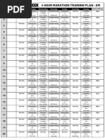 Training Plan 21KM | PDF