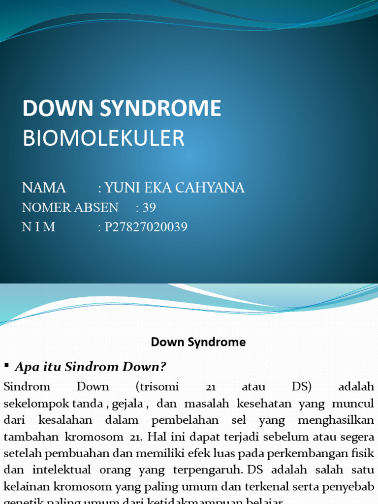PPT Sindrom Down | PDF
