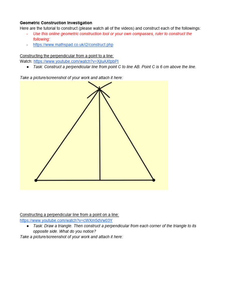 Gr. 8 Geometric Construction | PDF
