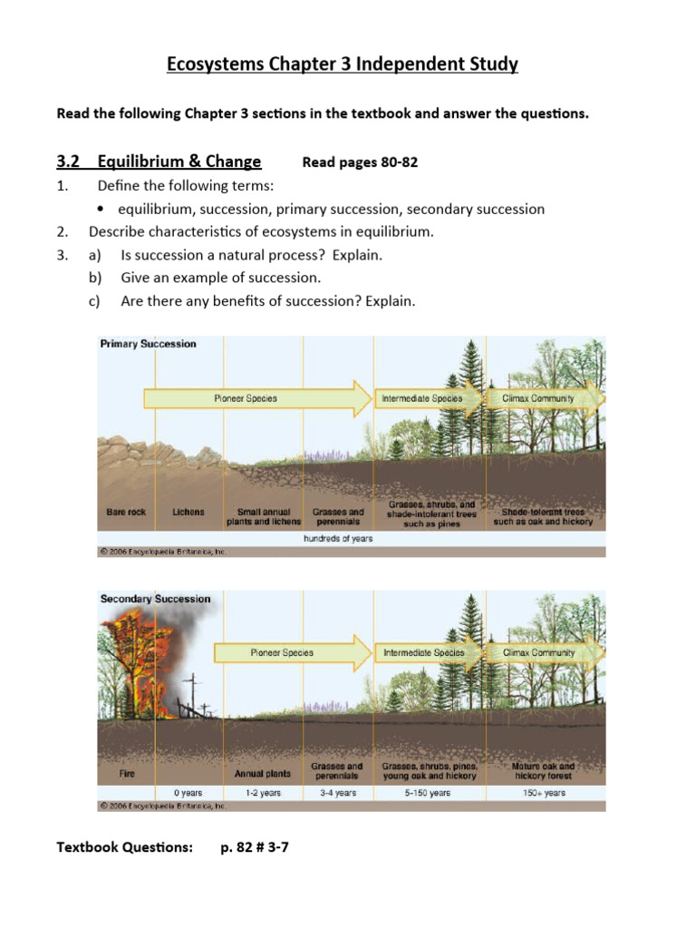 Chapter 3 Ecosystems Independent Study | PDF | Invasive Species ...