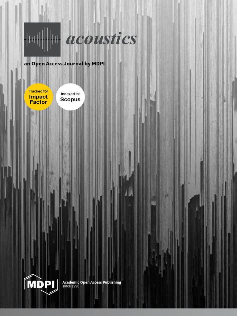 MDPI Acoustics | PDF | Acoustics | Open Access