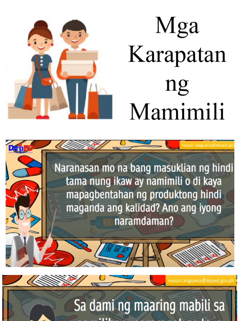 Grade 3 Filipino Karapatan NG Mamimili | PDF