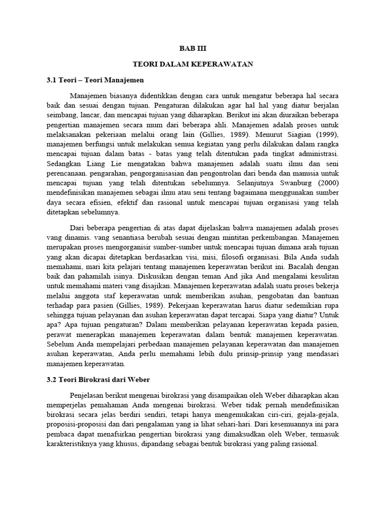 Contoh BAB III | PDF | Karier & Perkembangan