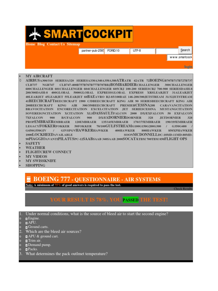 777 Air System | PDF | Cockpit | Air Conditioning