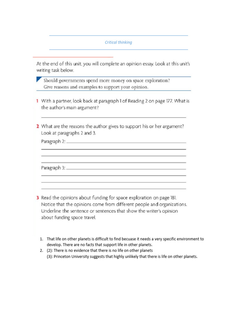 Unit 8 Activities | PDF | Space Exploration | Extraterrestrial Life