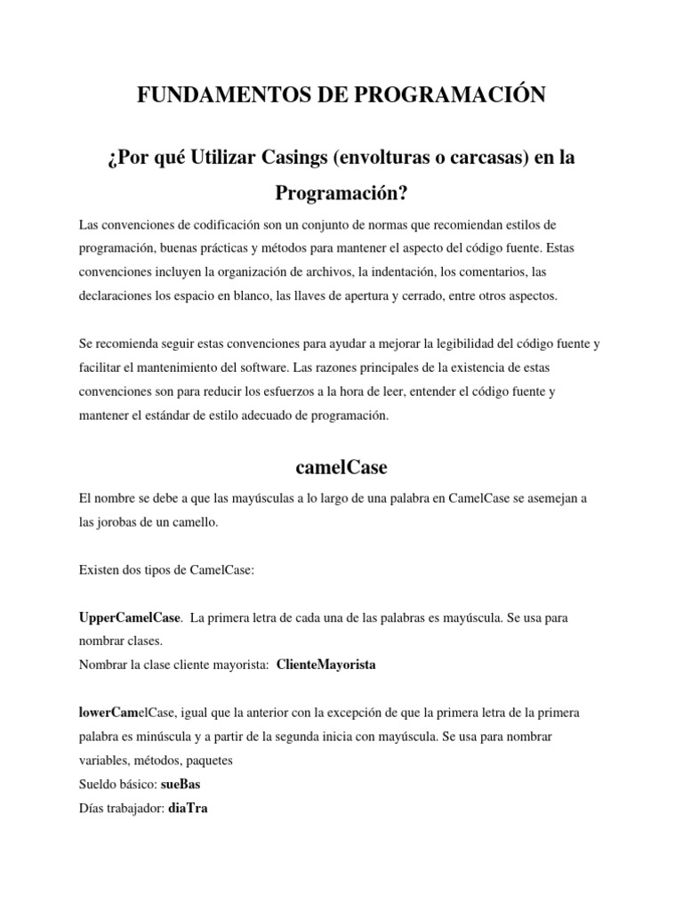 Fundamentos de programacion | PDF | Modelo – Vista – Controlador | Java (lenguaje de programación)
