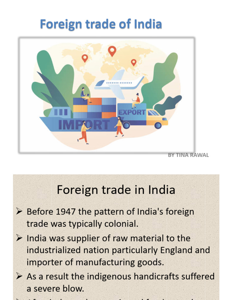 Evolution of India's Foreign Trade | PDF | Trade | Goods