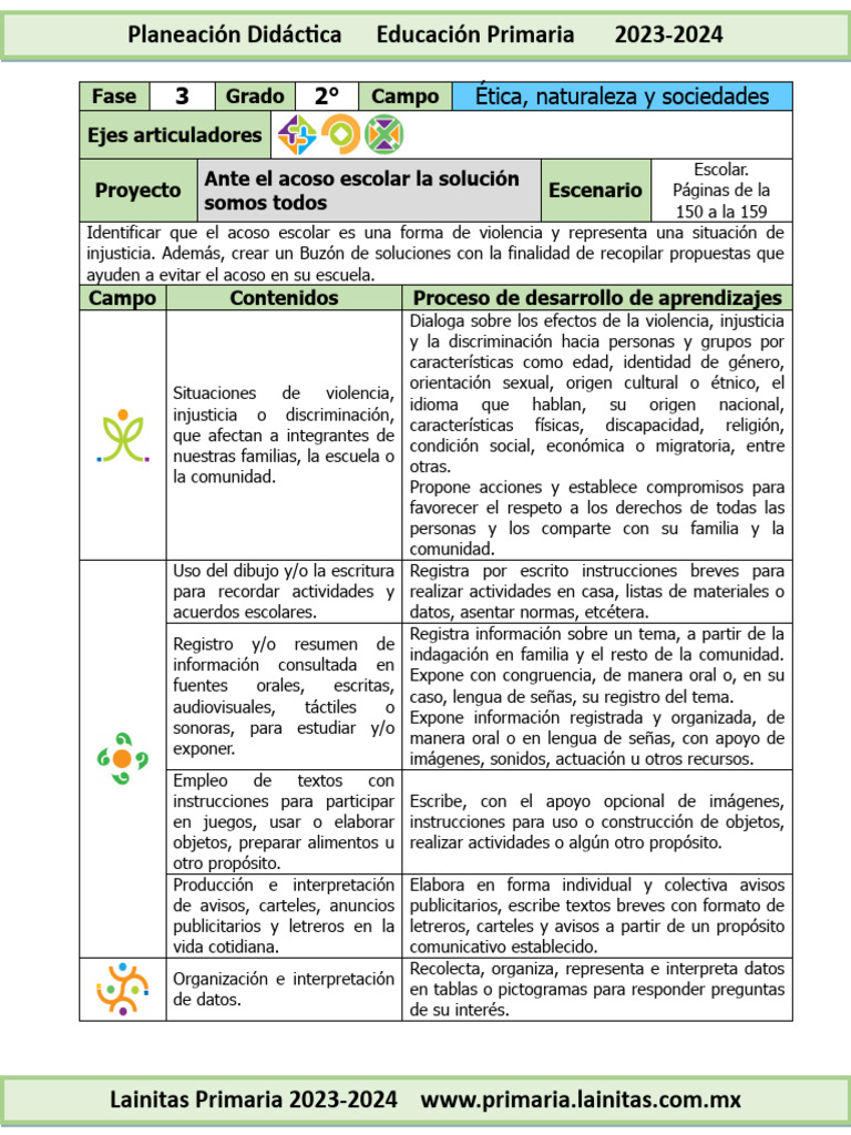 2do Grado Febrero - 02 Ante El Acoso Escolar La Soluci N Somos Todos (2023-2024) | PDF | Acoso ...