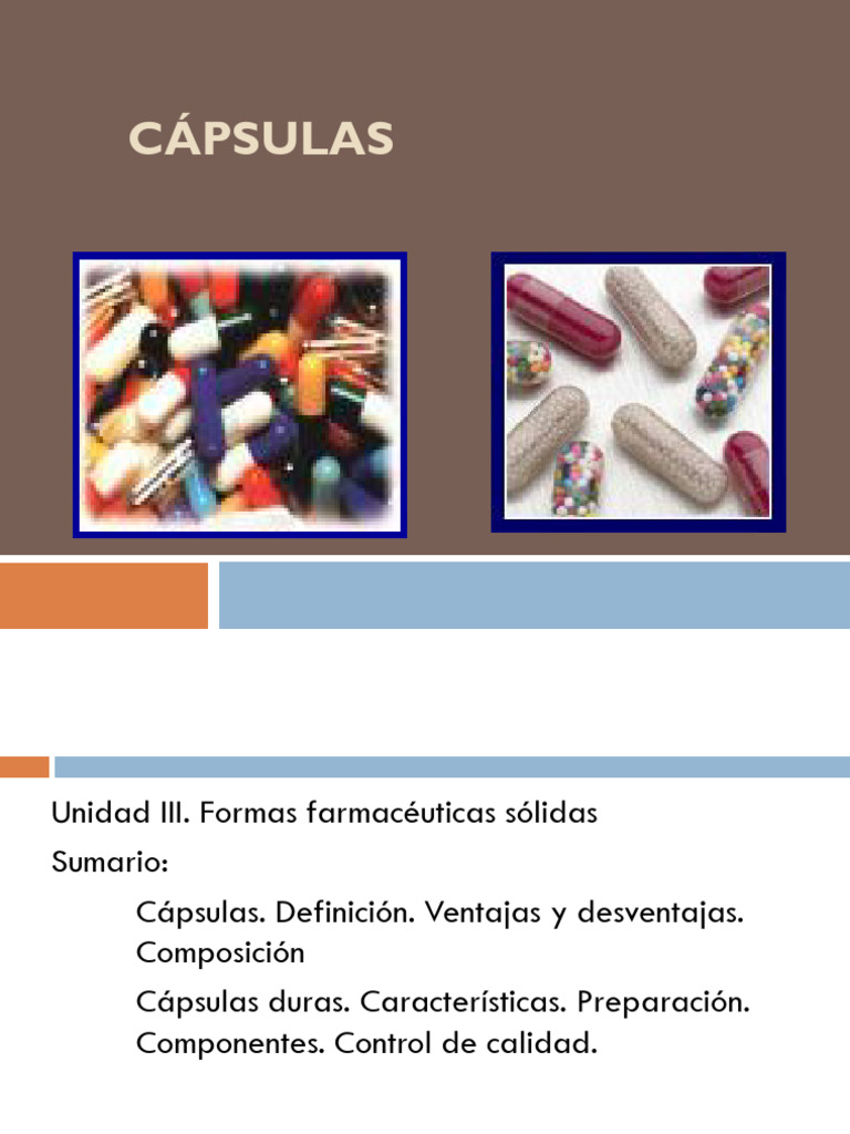 Cápsulas 2016 | PDF | Medicamentos con receta | Farmacología
