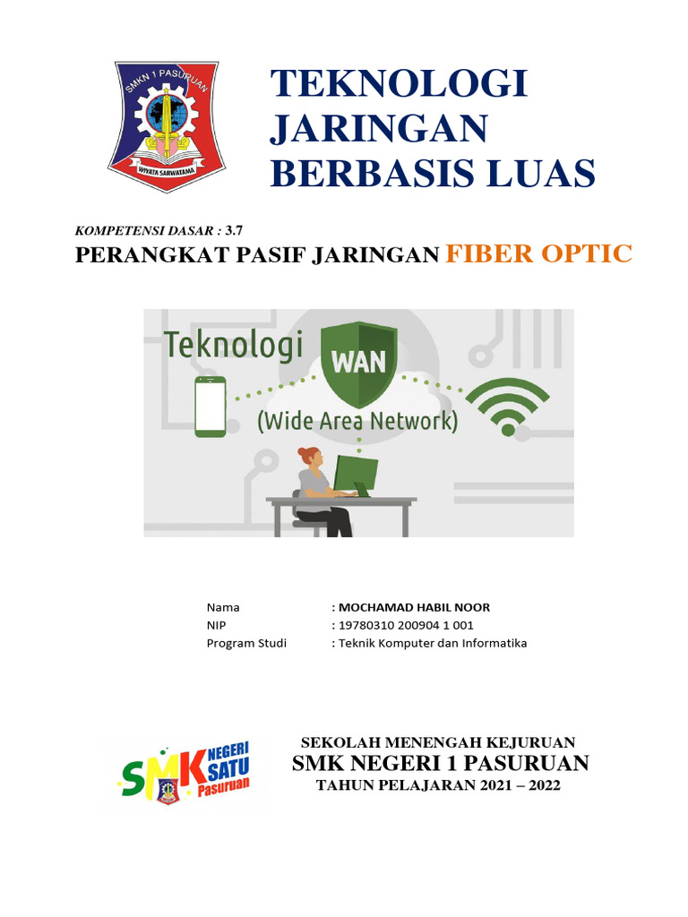 KD 3 8 1 Perangkat Pasif Jaringan Fiber | PDF