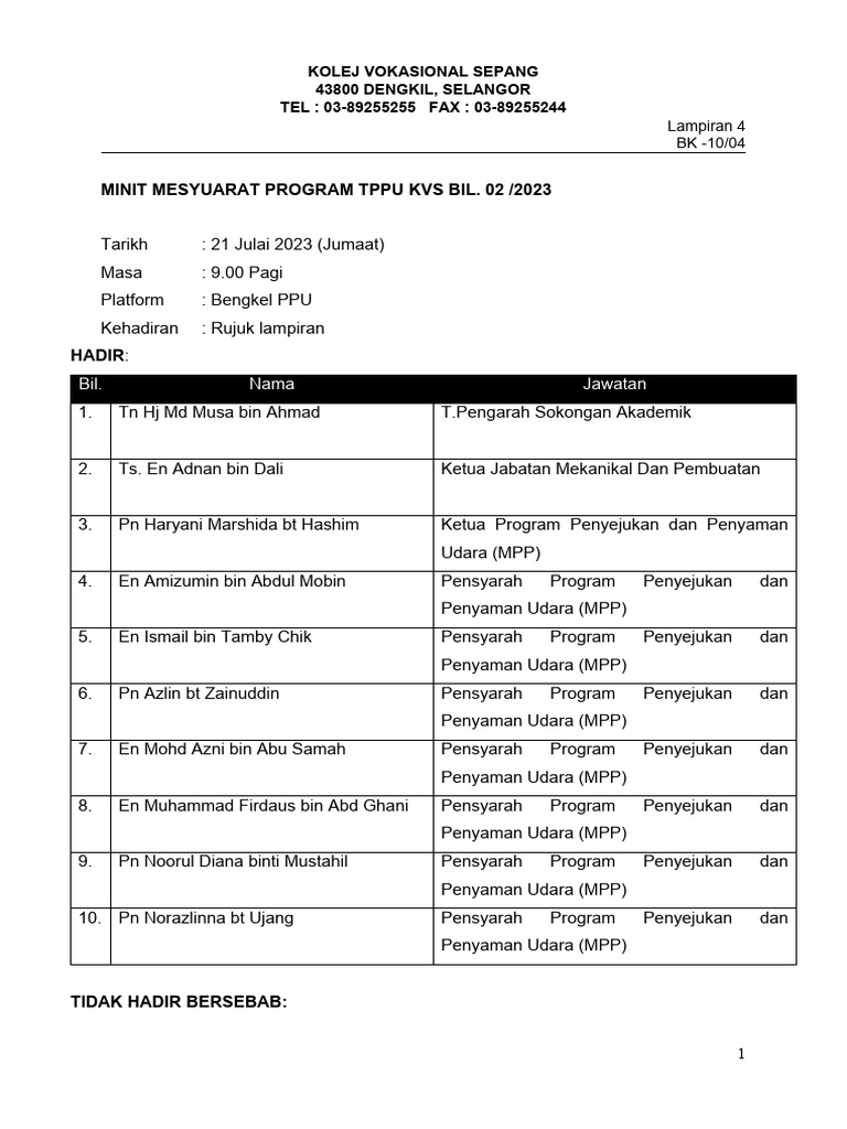 Minit Mesy Guru Ppu Bil2 2023 | PDF
