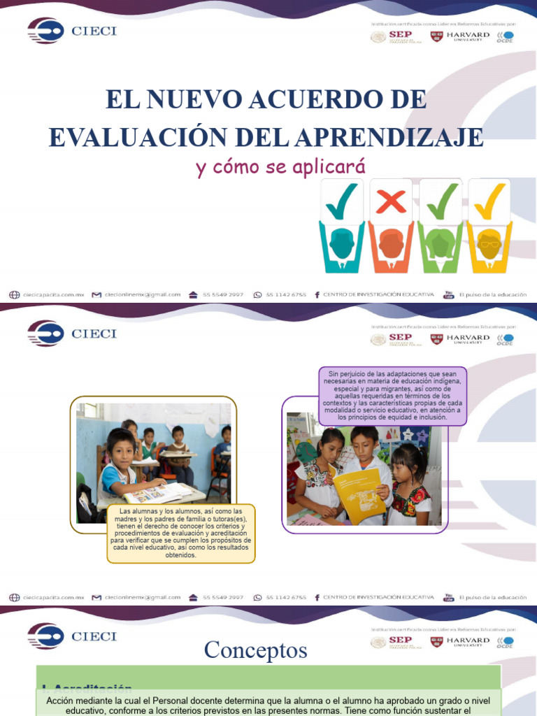 El Nuevo Acuerdo de Evaluación Del Aprendizaje | PDF | Evaluación | Educación de la primera infancia