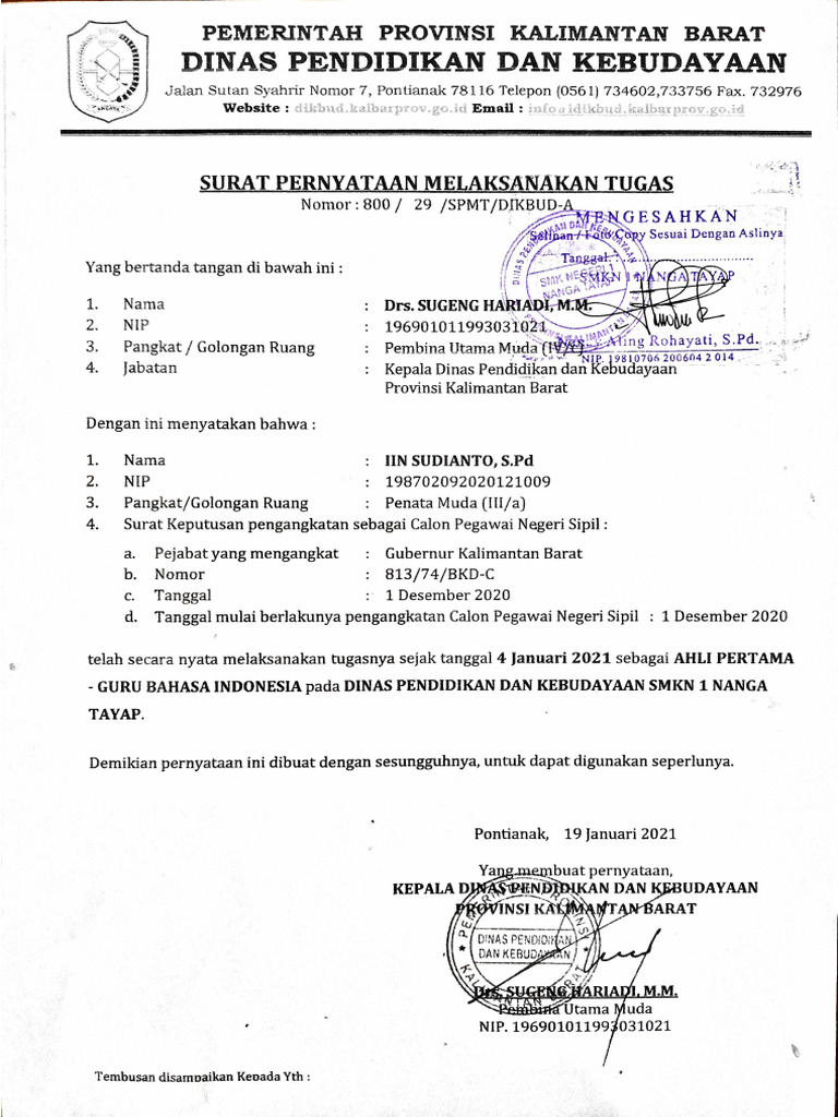 SPMT Legalisir | PDF