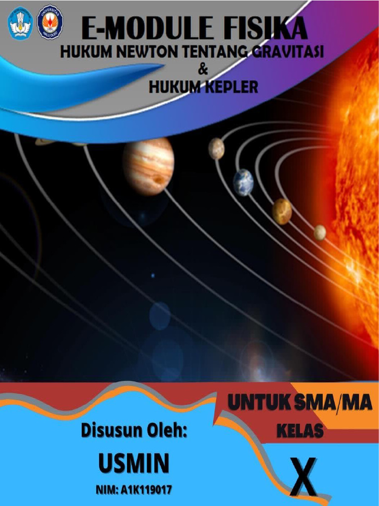 E-MODUL HUKUM NEWTON GRAVITASI & HUKUM kEPLER | PDF | Sains & Matematika