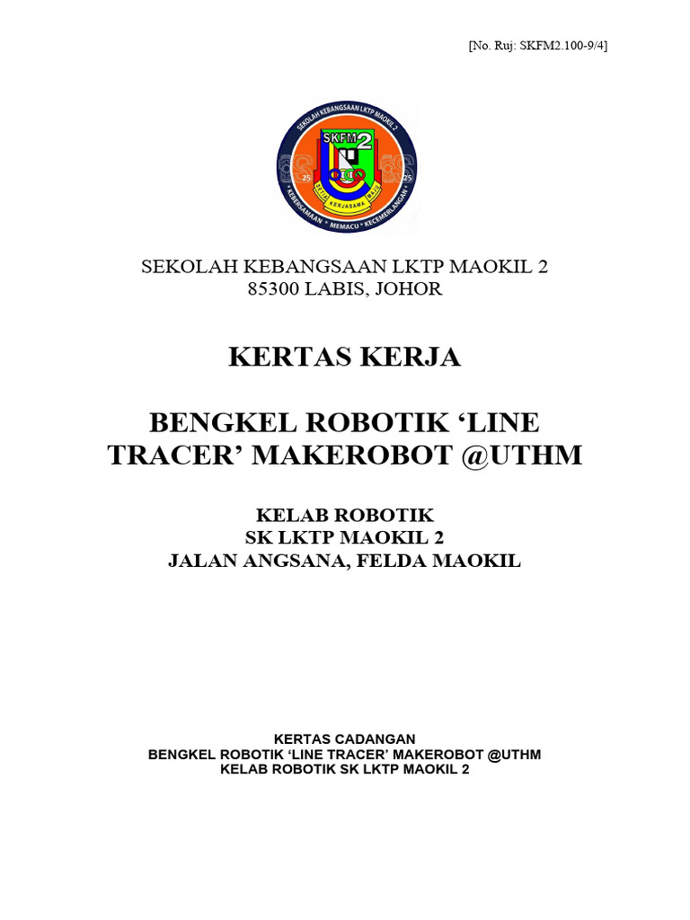Kertas Kerja Bengkel Robotik | PDF