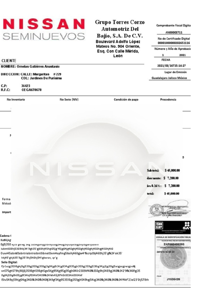FACTURA-NISSAN JPG | PDF
