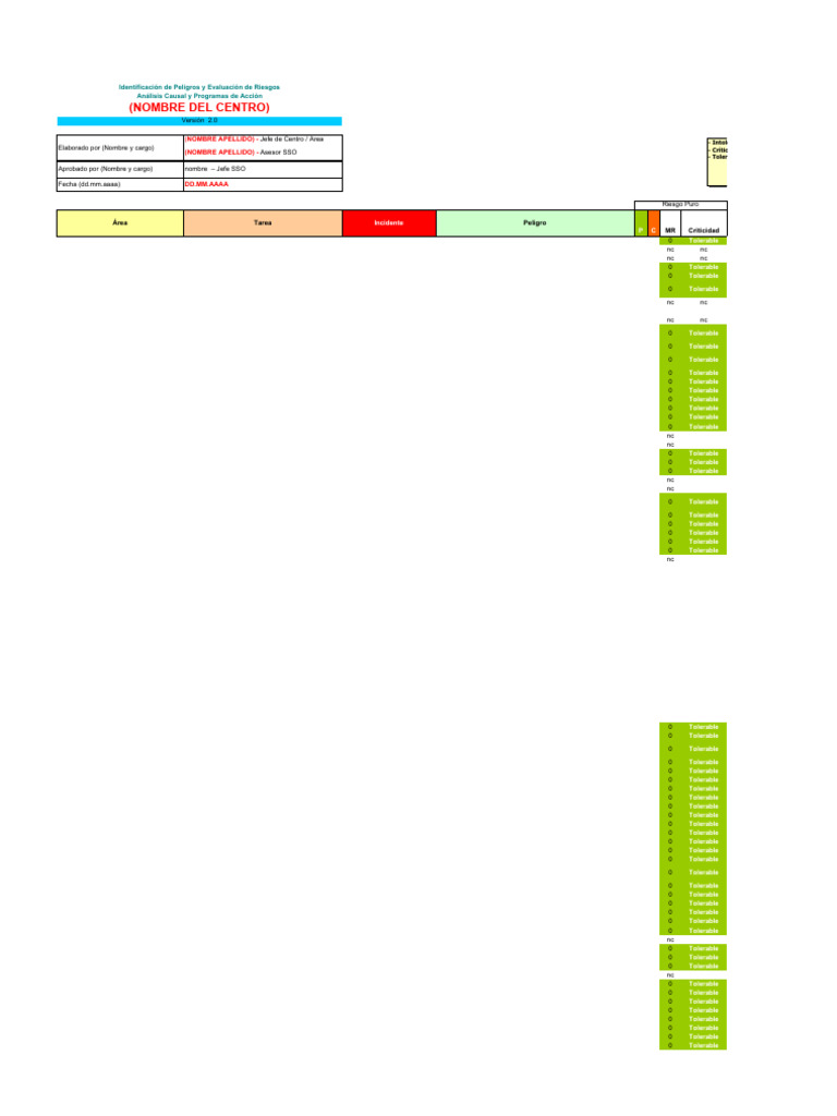 Formato Matriz IPER | PDF