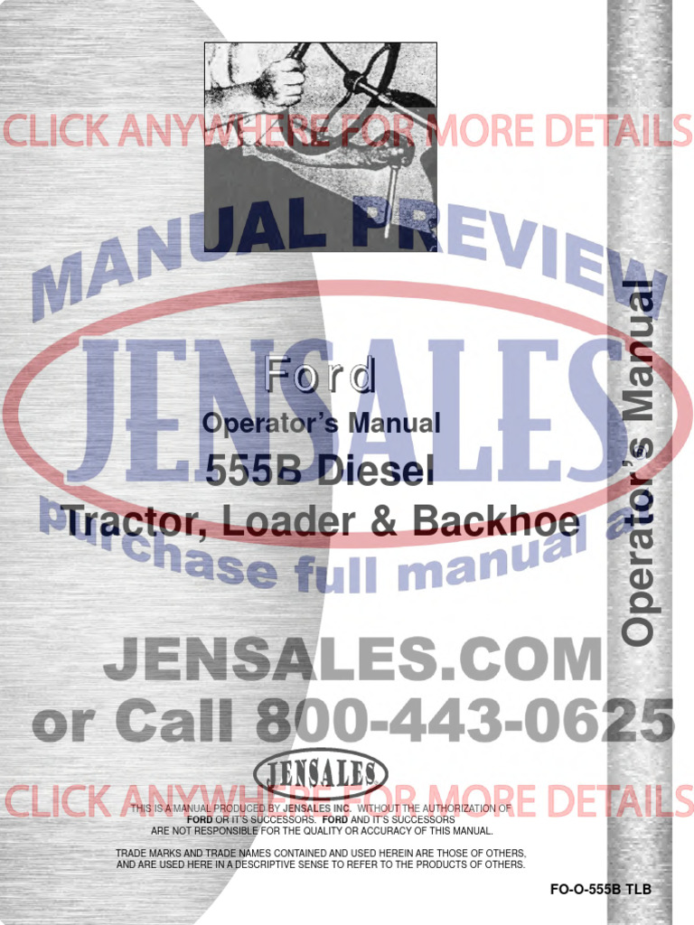 Ford 555b Industrial Tractor Operators Manual | PDF | Belt (Mechanical ...