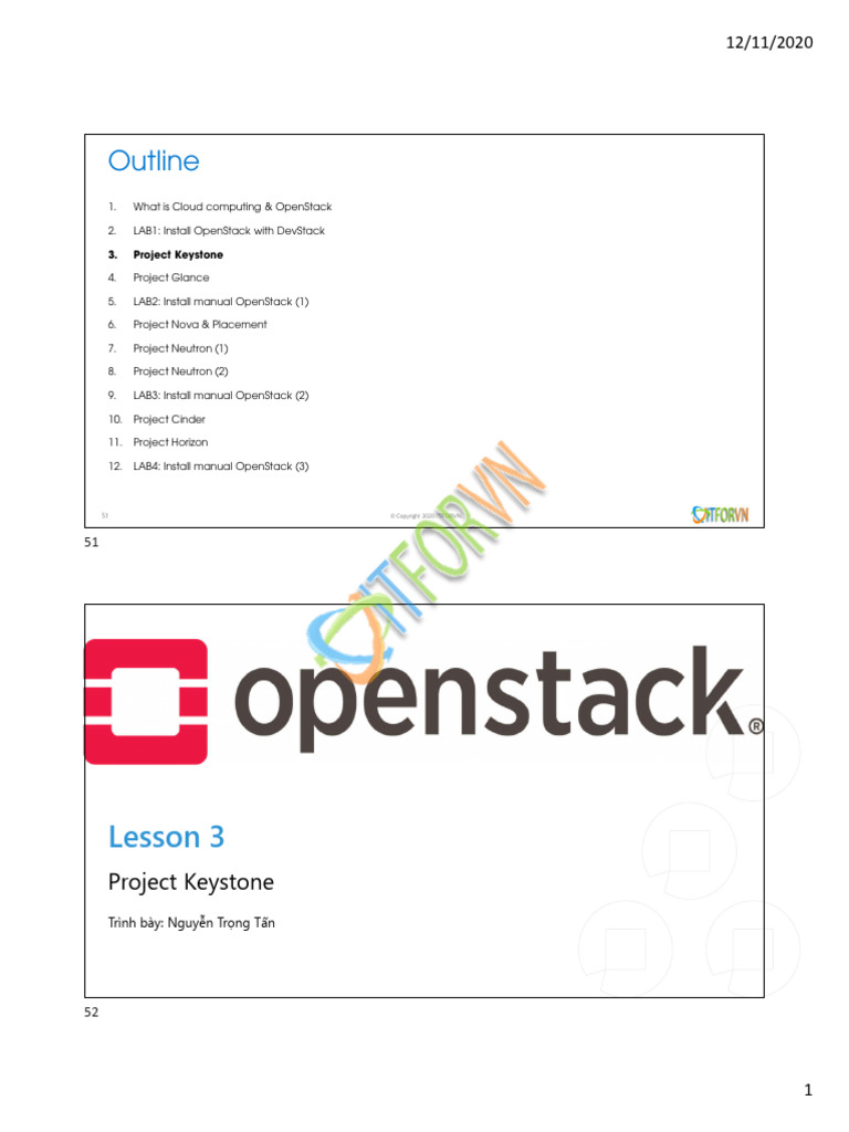 OpenStack Victoria Lesson 3 | Download Free PDF | Open Stack | Computing
