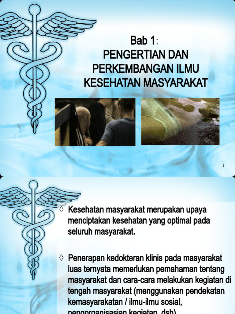 Pengertian Kesehatan Masyarakat | PDF