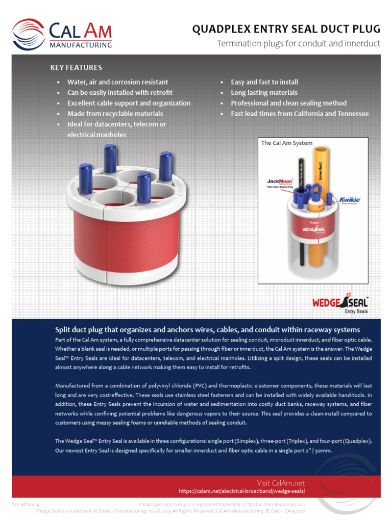 Quadplex Entry Seals CutSheet | PDF | Civil Engineering | Building ...