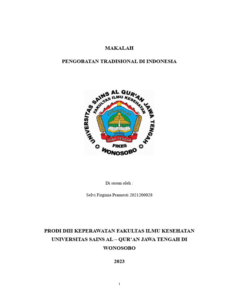 Pengobatan Tradisional di Indonesia | PDF