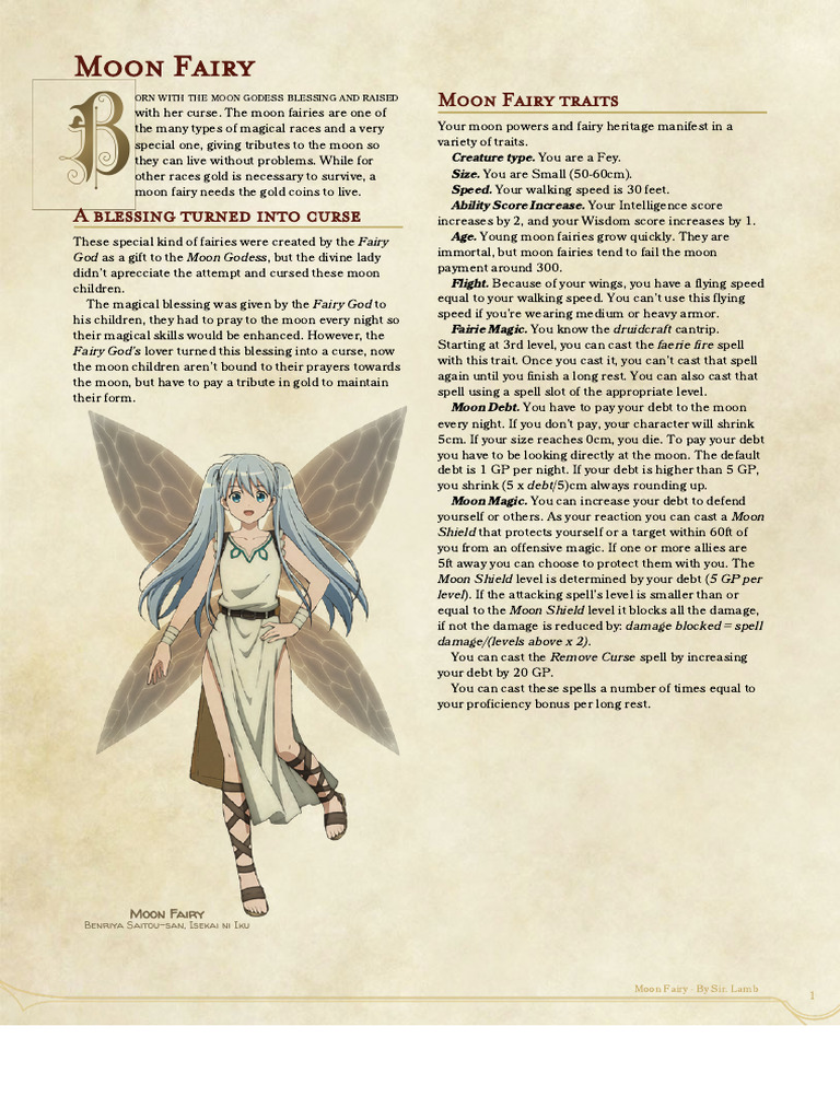 Moon Fairy PDF | PDF | Fairies