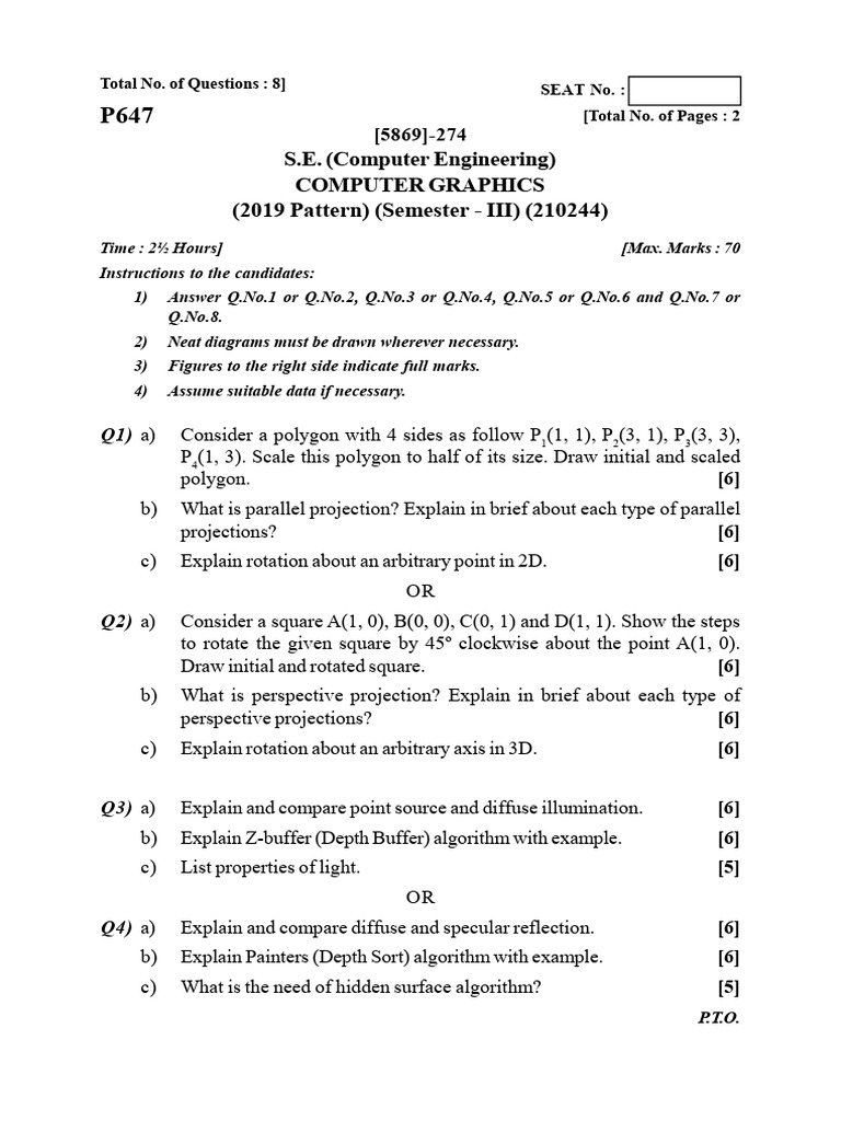 CG Paper1 | Download Free PDF | Graphics Processing Unit | Computing