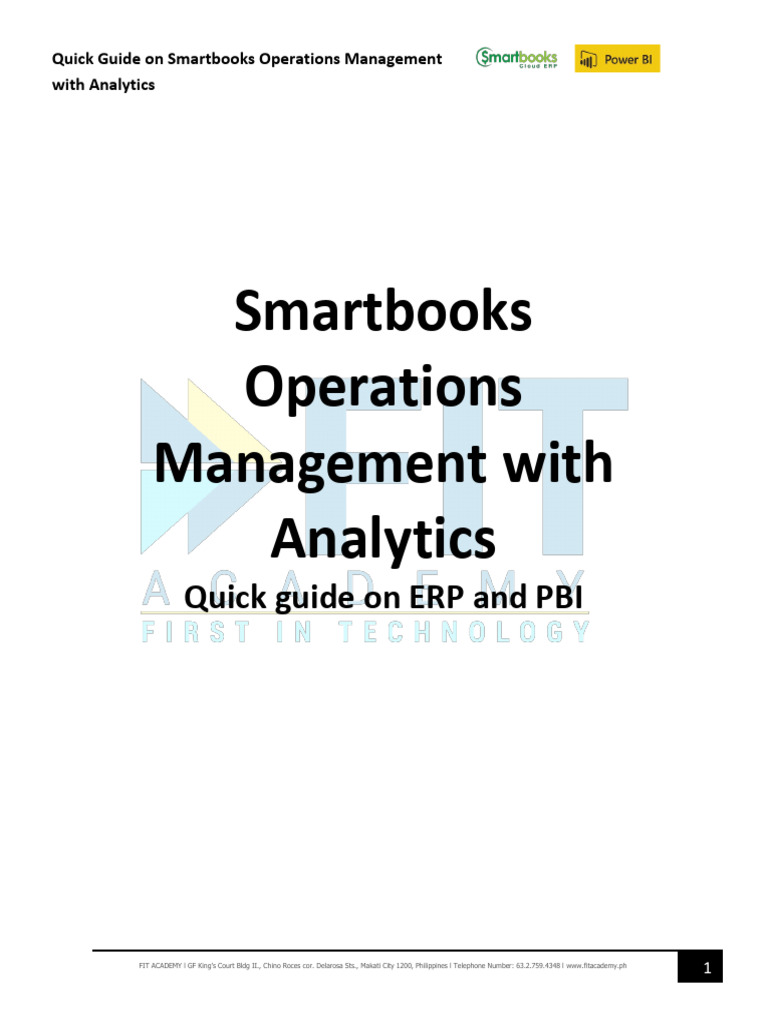 Quick Guide Book On Operations Management With Analytics v2023 ...