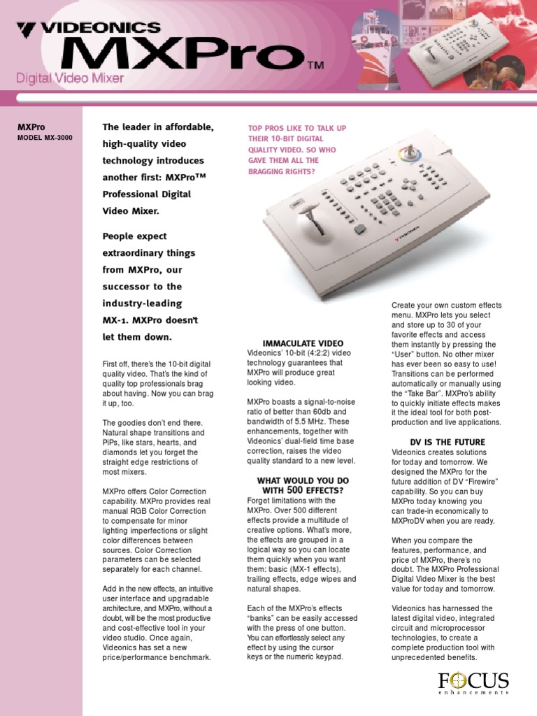 Videonics MXPro CS | PDF | Video | Recording