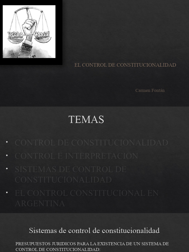 Control de Constitucionalidad | PDF | Constitución | Judicaturas
