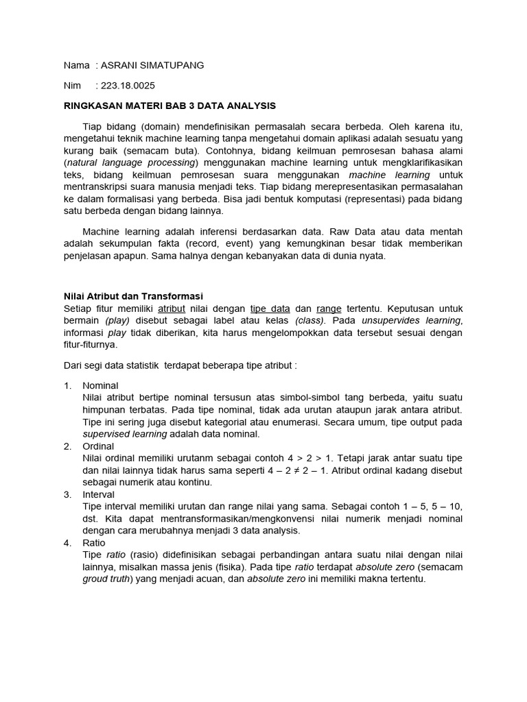 Tugas - Pertemuan5 - Machine Learning | PDF