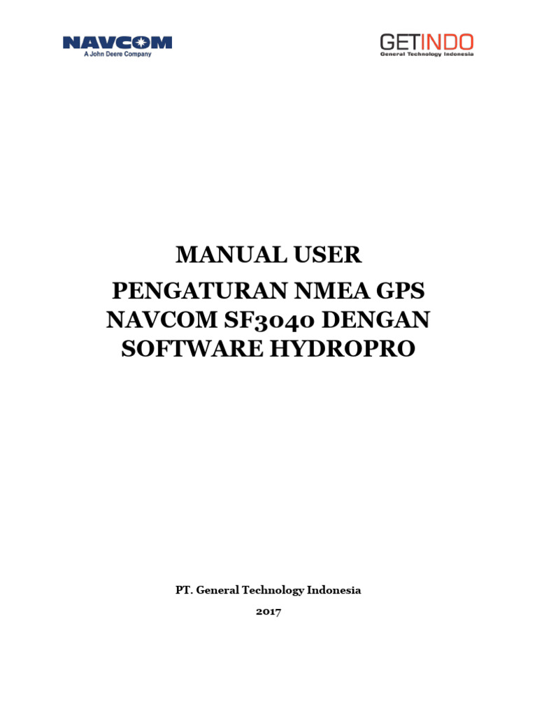 Nmea GPS Navcom SF3040 Hydropro | PDF