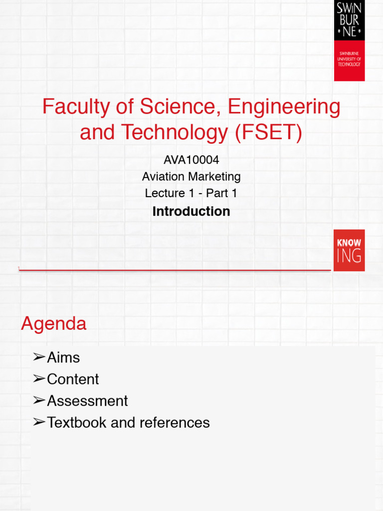 AVA10004 - PPT 1 - Intro - Part 1 - Swin + CH | PDF | Marketing | Turnitin