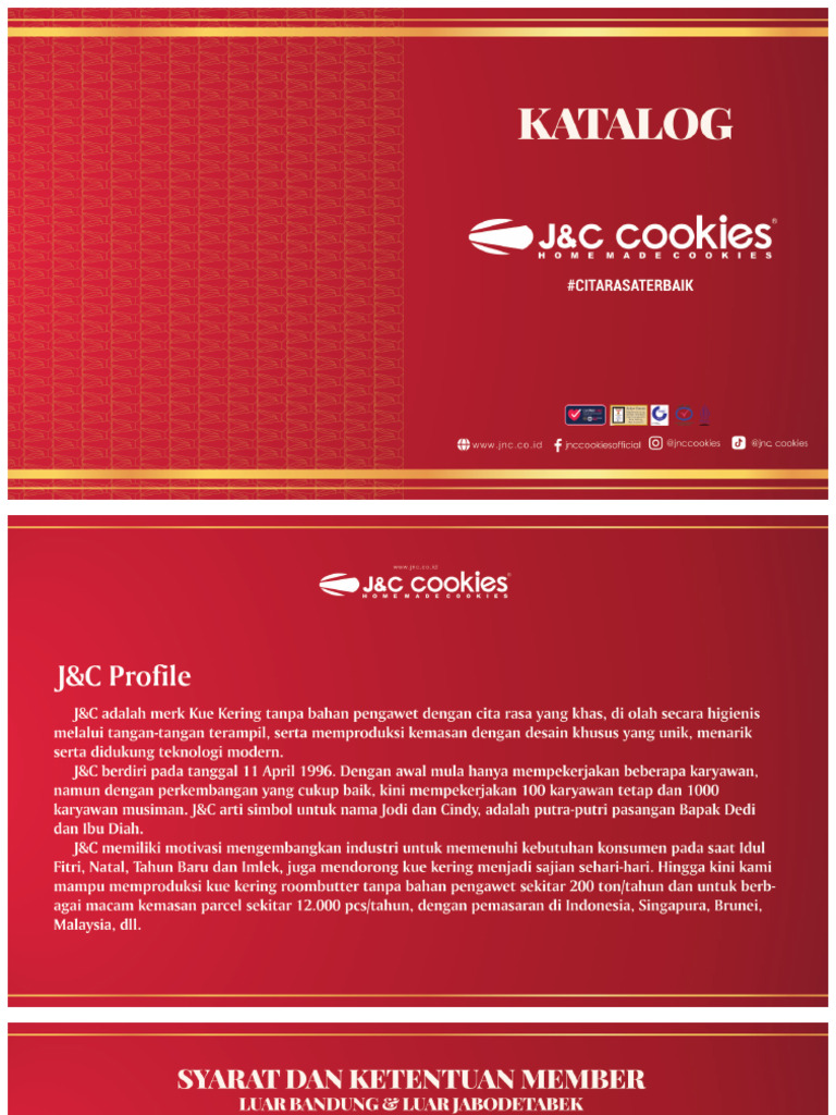 Katalog J&C Cookies Natal 2023 | PDF