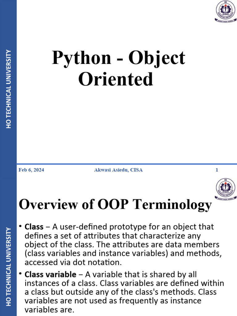 Lec 6 - Classess | Download Free PDF | Class (Computer Programming) | Method (Computer Programming)