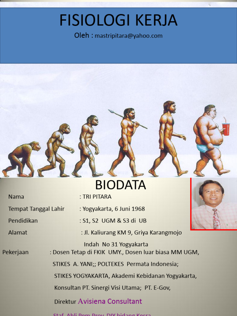 Fisiologi Kerja dan Ergonomi | PDF