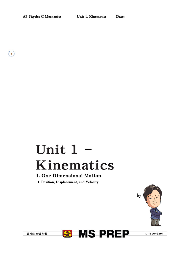 AP Physics C: Kinematics Guide | PDF | Kinematics | Velocity