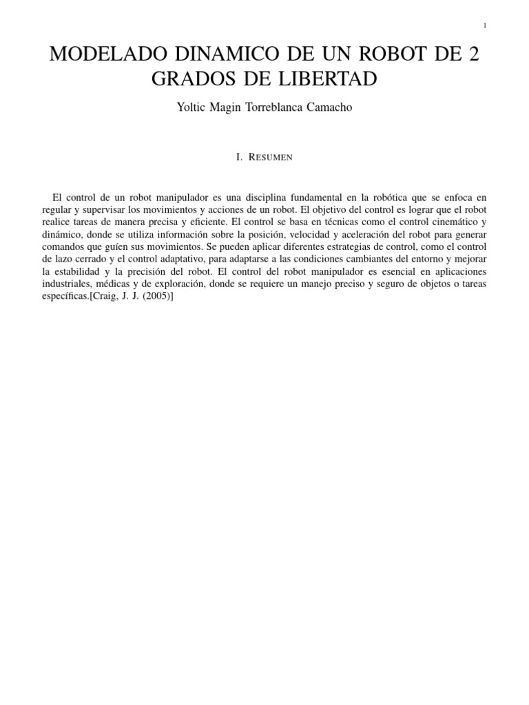 Robotica_Reporte_3_real | PDF | Robot | Robótica