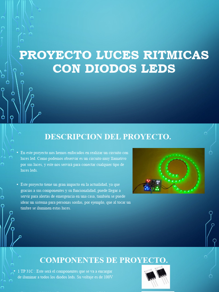Circuito de Luces Rítmicas con LEDs | PDF