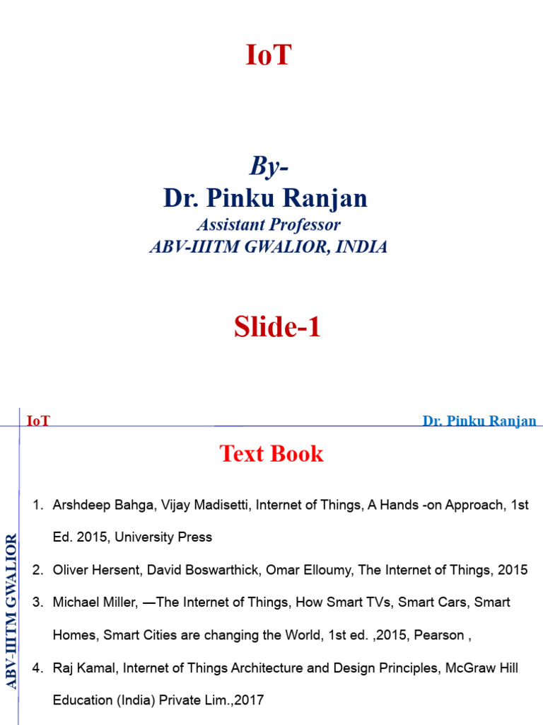 L1 IoT | PDF | Internet Of Things | Computer Network