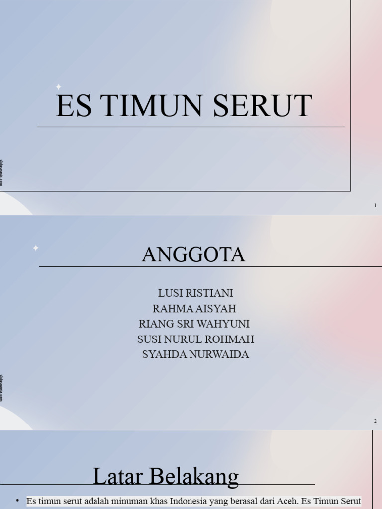 Es Timun Serut | PDF