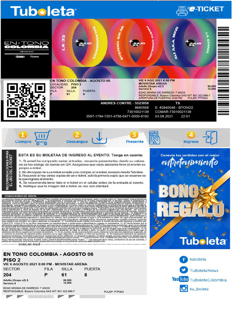 Tickets 1716302131 | PDF