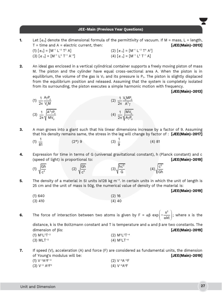 Physics_Unit-_-dimension | PDF | Quantity | Theoretical Physics