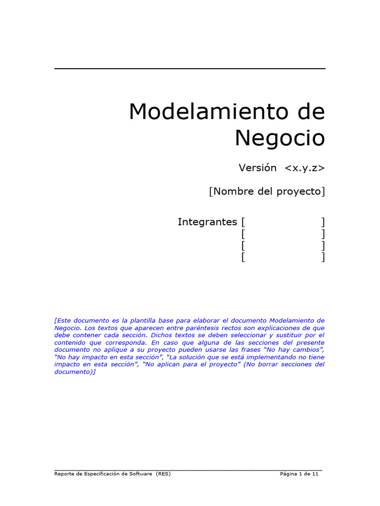 Modelamiento de Negocio | PDF | Software | Caso de uso