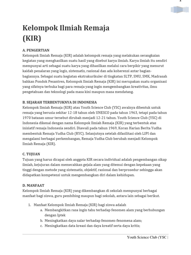Pengenalan Kir | PDF