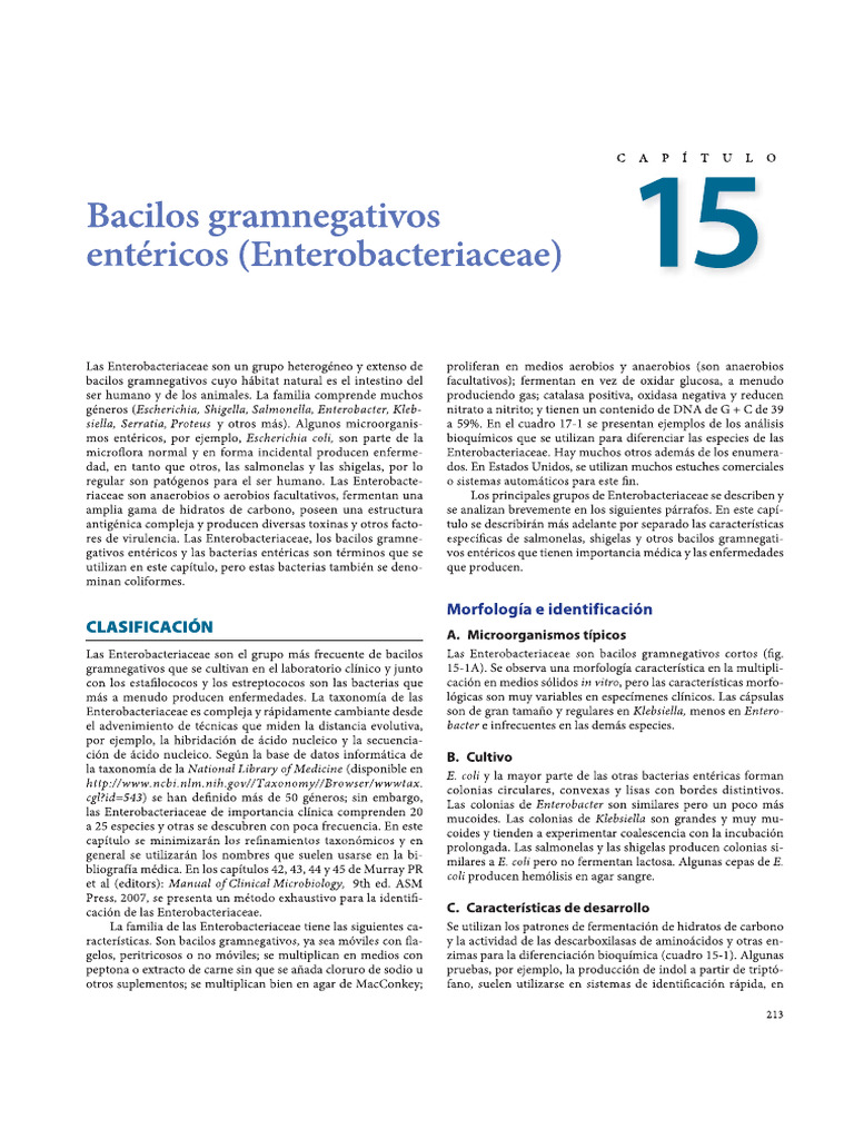 Enterobacterias | PDF
