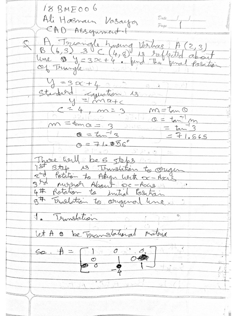Cad Assignment | PDF