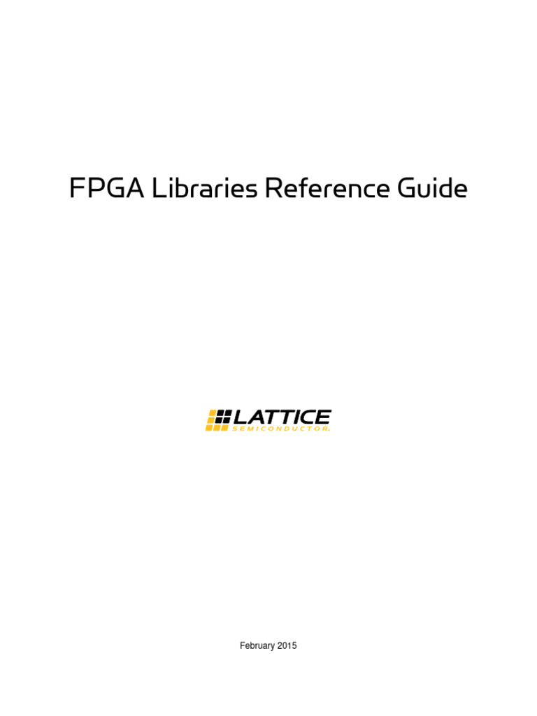 F Pga Libraries Reference Guide 35 | PDF | Field Programmable Gate Array | Random Access Memory