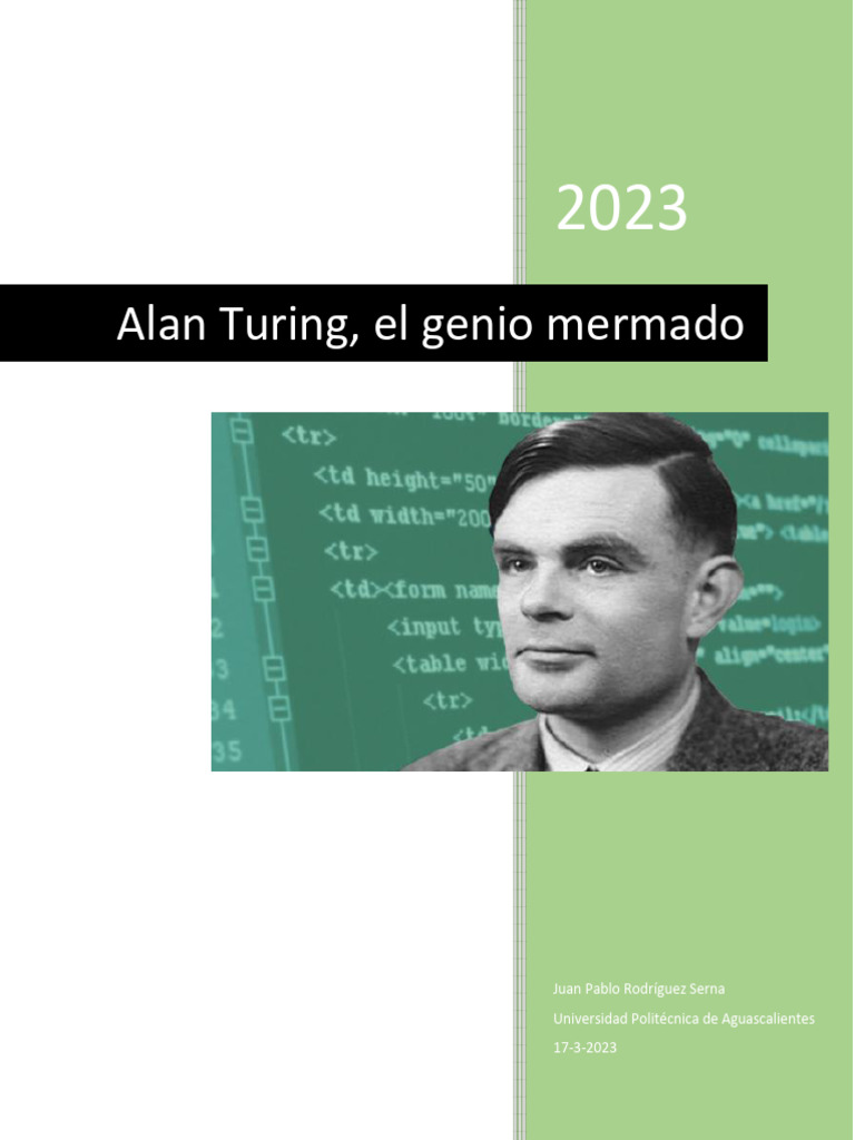 Turing | PDF | Alan Turing | Matemáticas